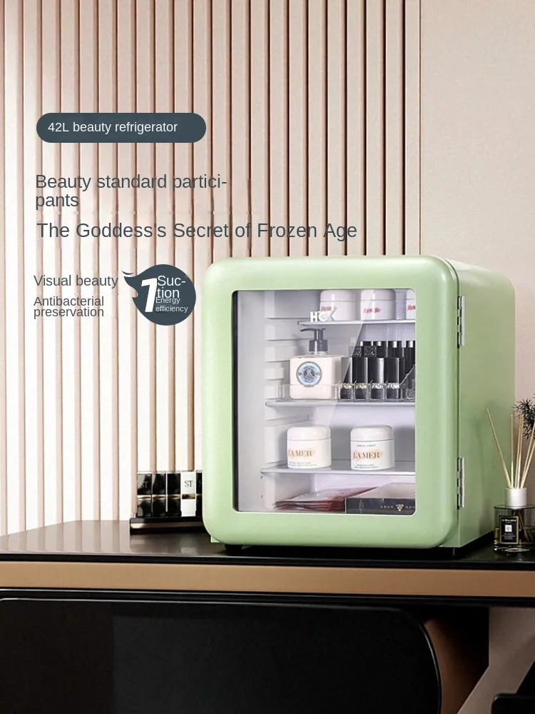 Cosmetics-Refrigerator-Retro-Small-Mini-Skin-Care-Products-Perfume-Mask ...