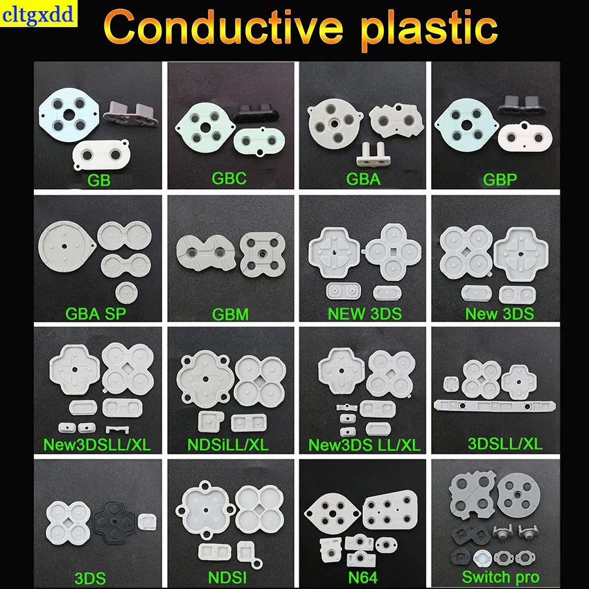 Rubber Conductive Buttons A-B D-pad FOR Classic GB GBC GBP GBA SP for ...