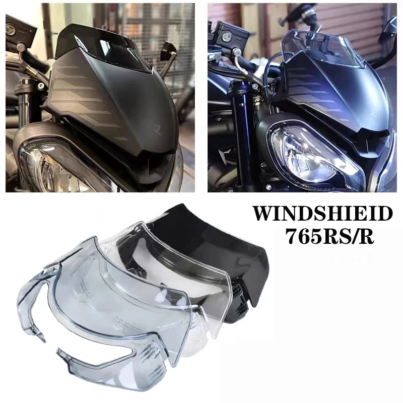 For-Triumph-Street-Triple-765-S-RS-765R-Windscreen-Windshield-Wind ...