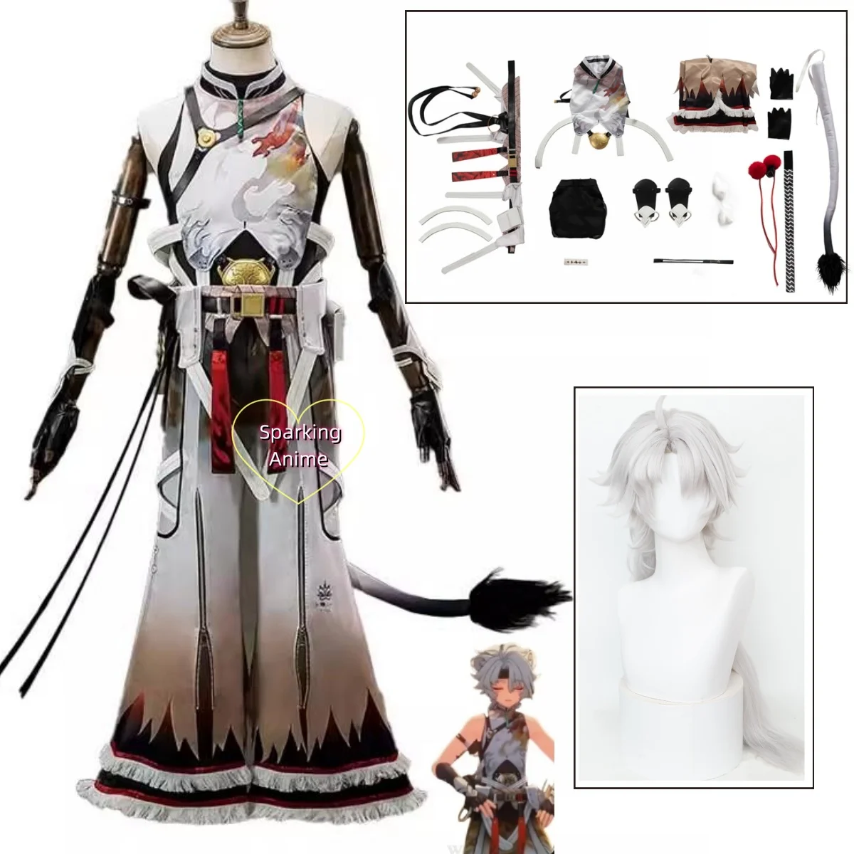 LINGYANG-From-Wuthering-Waves-Cosplay-Costume-80cm-Long-Wig-Game-Ling ...