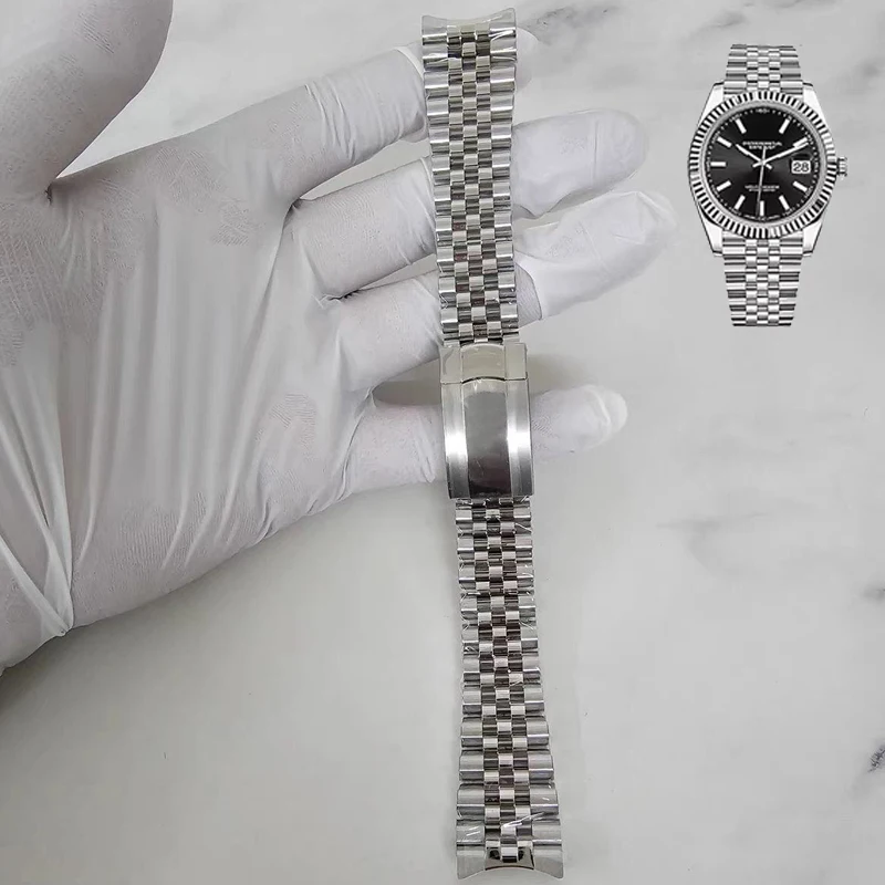 Solidna bransoleta do zegarka ze stali nierdzewnej do Rolex Oyster ...