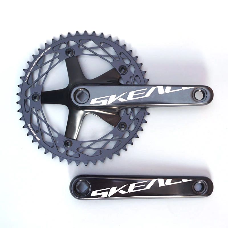 Fixed-Gear-Crankset-Chainring-Single-Speed-Bike-Crank-165mm-Crown-49 ...
