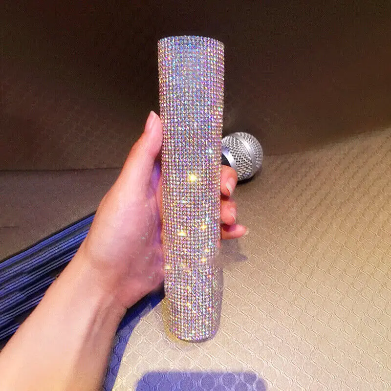 Rhinestone Bling Microphone Handle Cover Mic Sleeve Protector ...