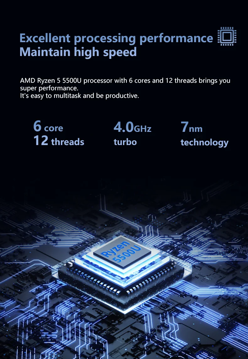 FIREBAT MN56 Mini PC Gamer AMD Ryzen 5 5600H Windows 11 DDR4 Nvme SSD ...