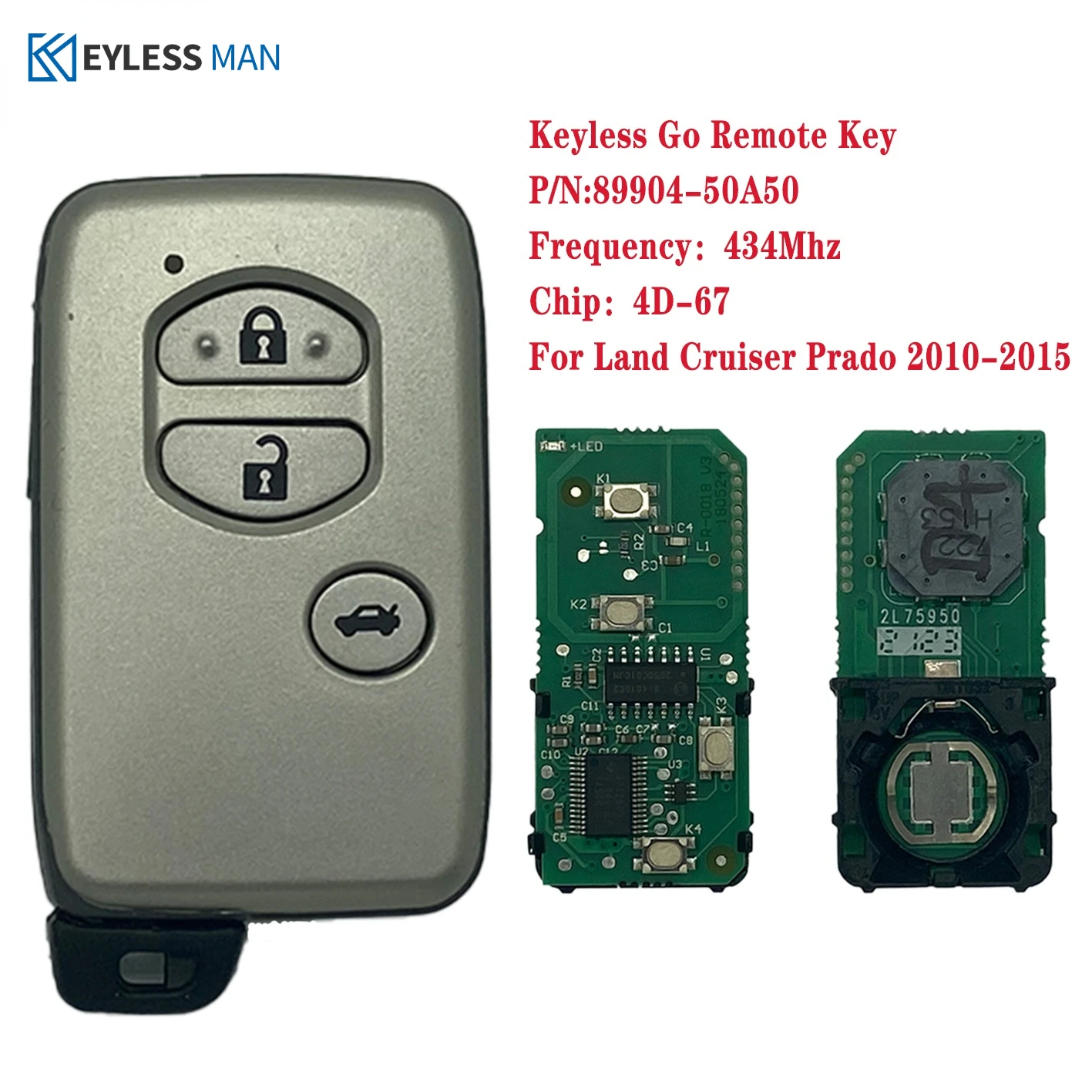 Keyless-Go-Remote-Key-Fob-For-Toyota-Land-Cruiser-Prado-2010-2-3-Button ...