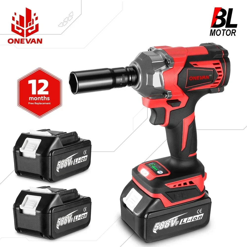 ONEVAN-21V-Brushless-Electric-Impact-Wrench-1200-N-m-DTW500-Cordless ...