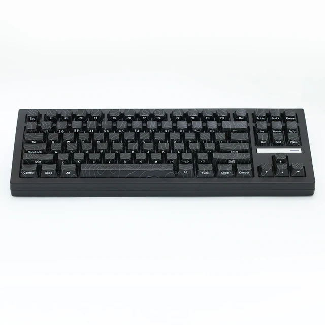 Customizable Mechanical Keyboard with Unique Topo Topographic Keycaps ...