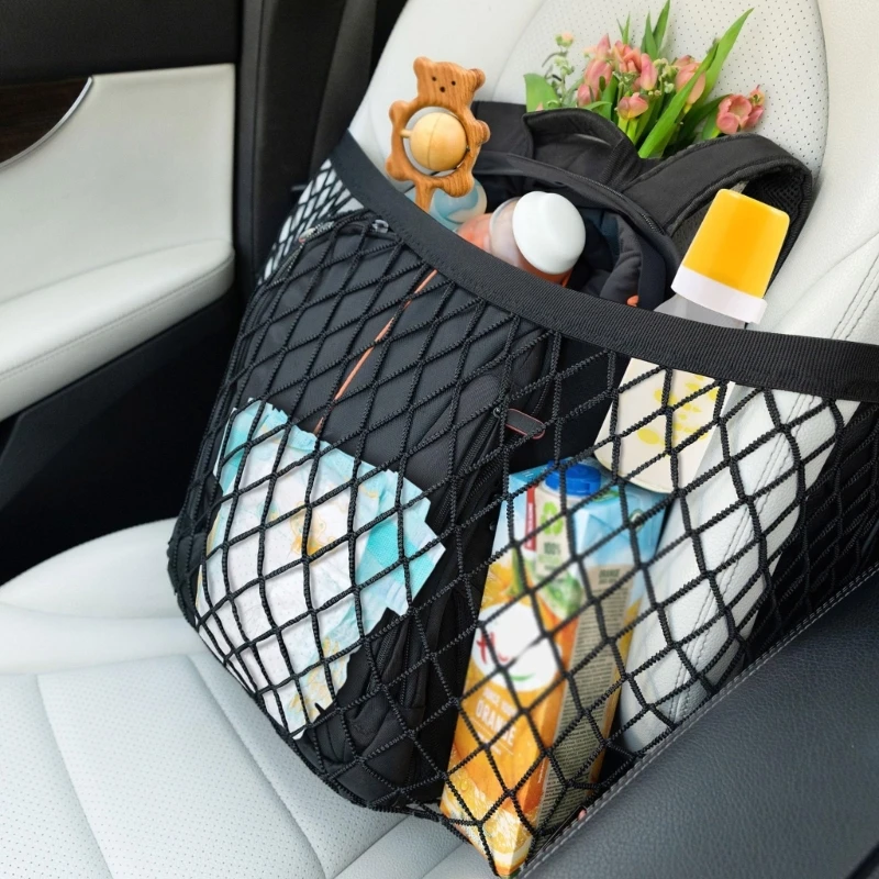 Car-Bag-Holder-Car-Organizers-Storage-Automobile-Mesh-Net-Purse-Handbag ...