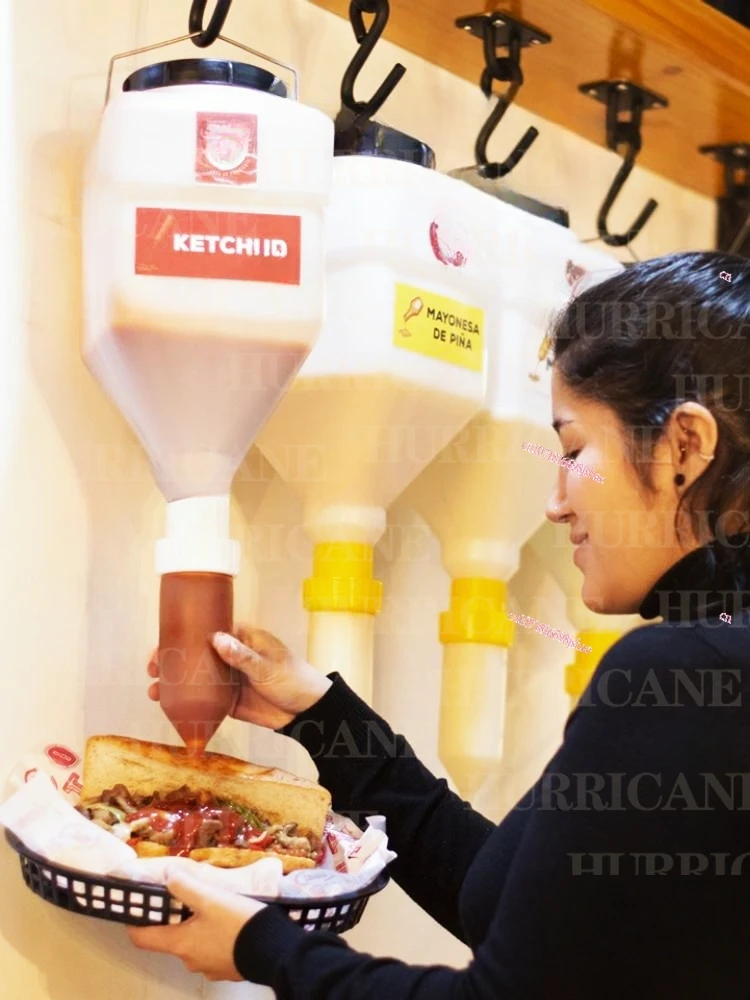 Commercial-Sauce-Saucer-Squeezer-Hanging-Sauce-Dispenser-Dispenser-SOS ...