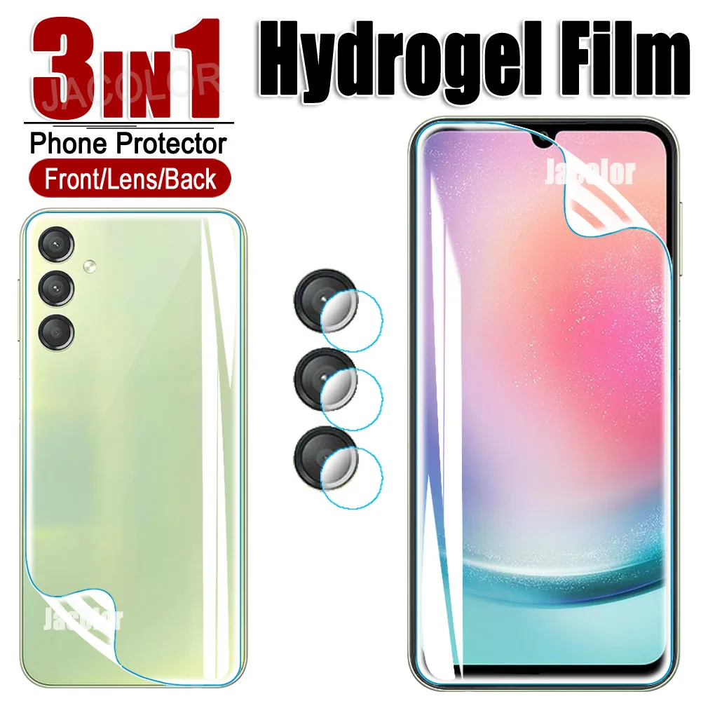 Película de hidrogel frontal y trasera 3 en 1 para Samsung Galaxy A55 ...