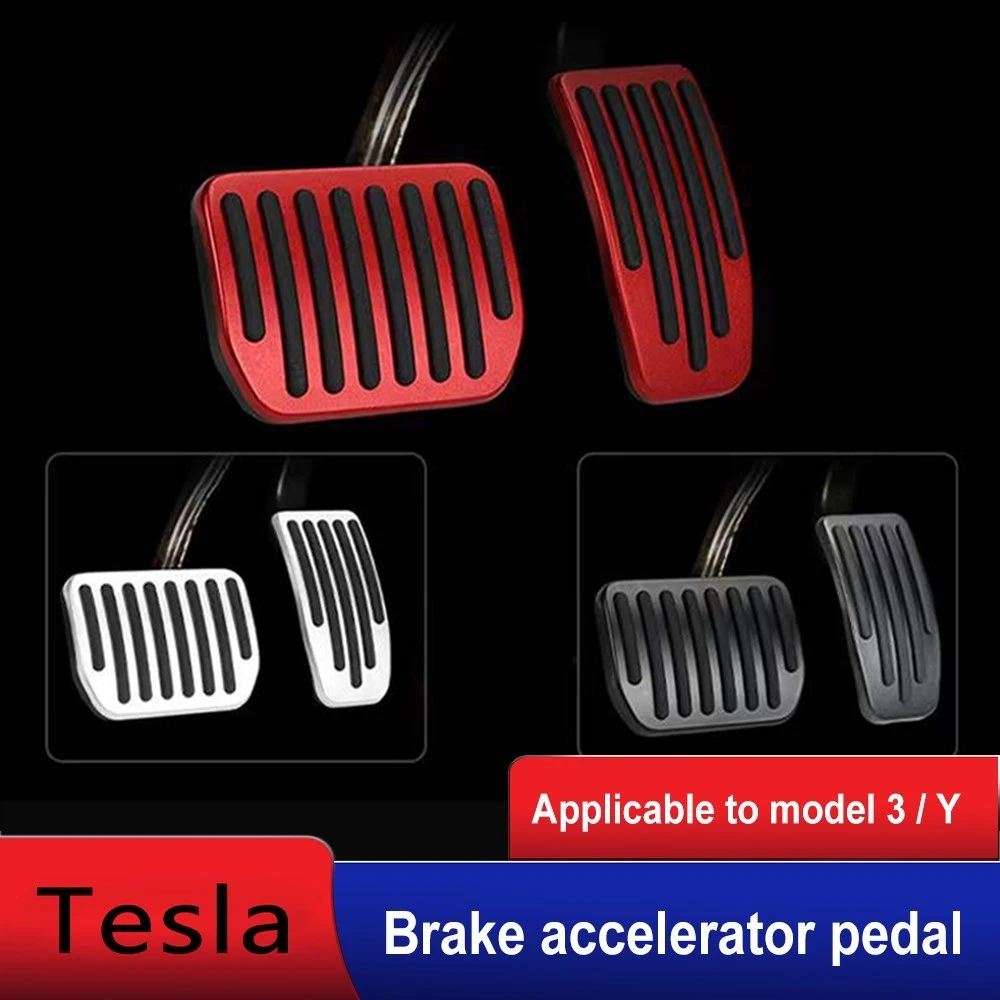 For Tesla Model 3 Car Foot Pedal Pads Covers model 3 2022 pedals Non ...