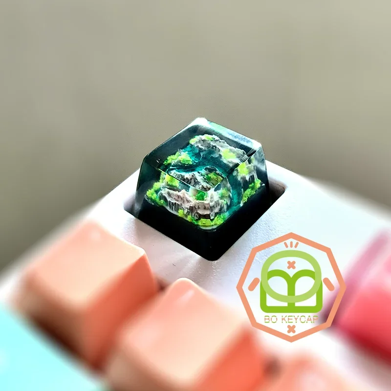 mountain-and-sea-Keycaps-Artisan-Resin-Luxurious-DIY-PC-Gamer ...