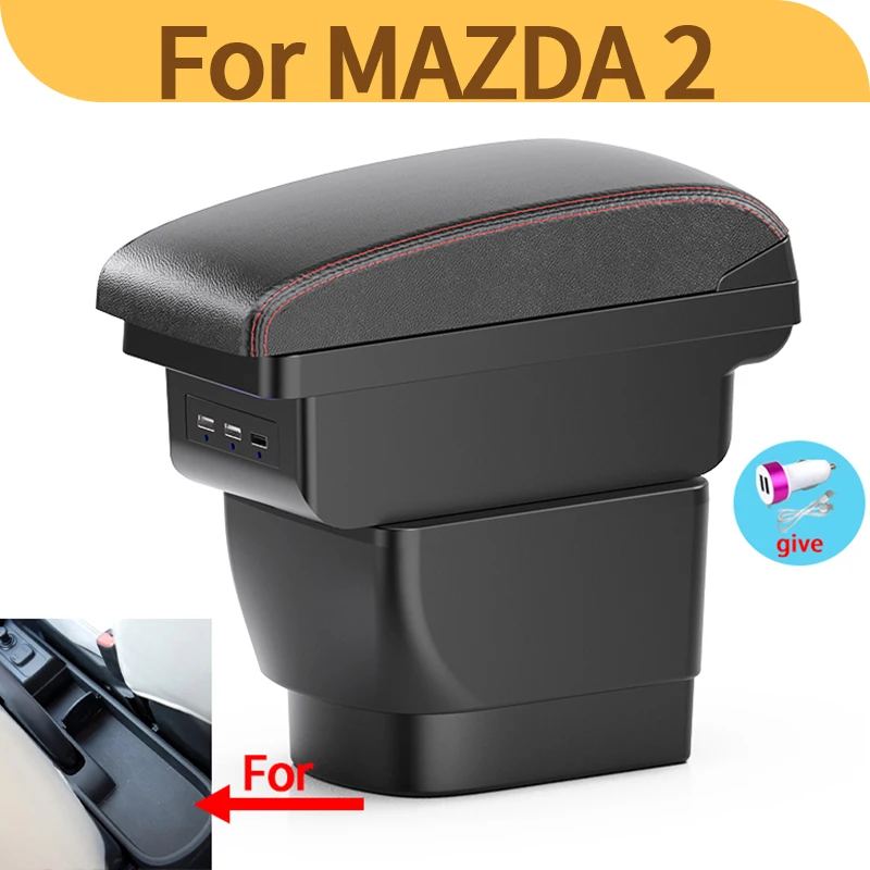 For-MAZDA-2-Armrest-For-MAZDA-2-Demio-Car-Armrest-box-Retrofit-parts ...