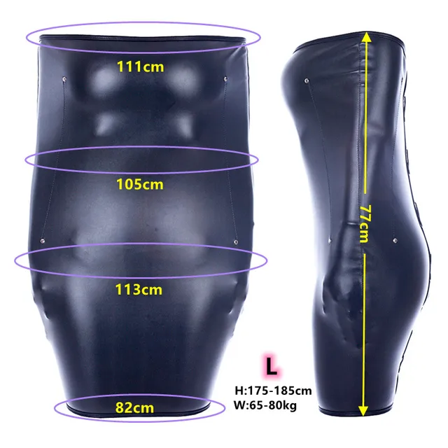 Mummy Restraint Leather Bag with Armbinder Straitjacket for Bdsm Slave Bondage Mermaid Cosplay ...