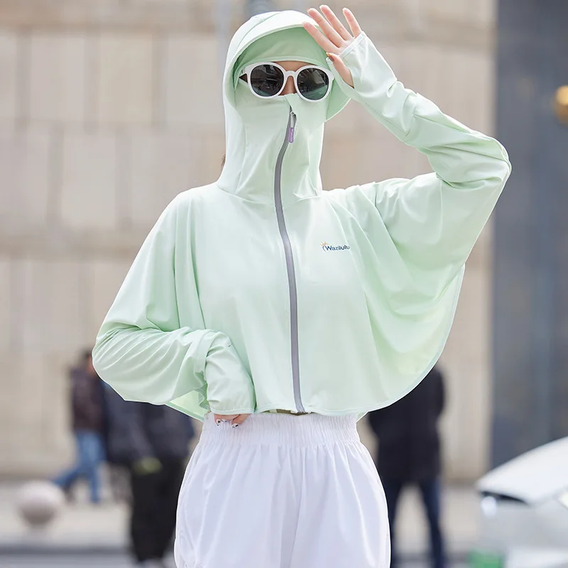 UV-Sun-Protection-Cape-for-Women-UPF-50-Cool-Feeling-Sunscreen-Shawl ...