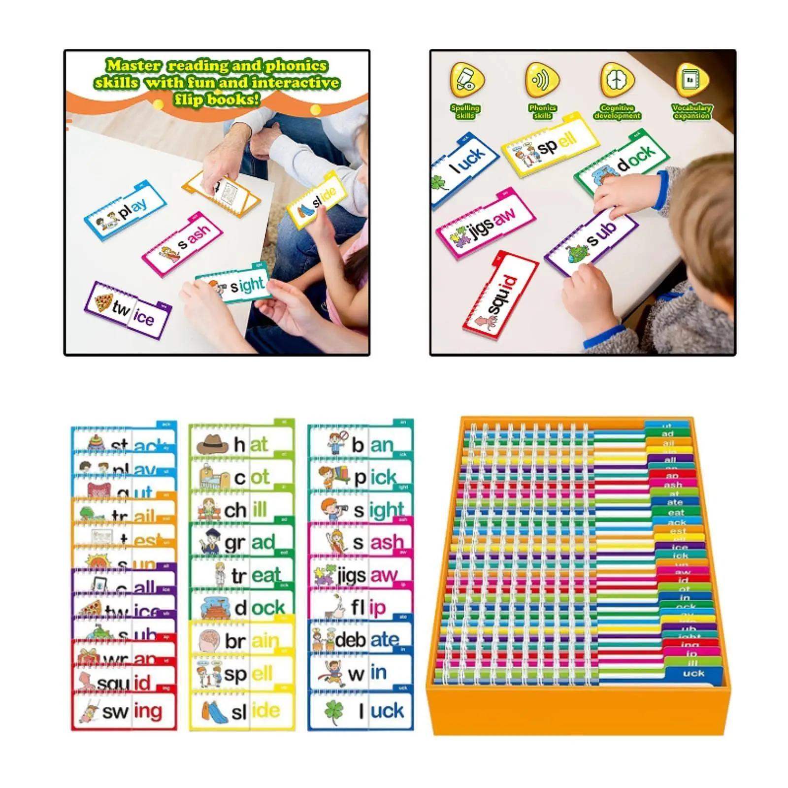 Word Families Read and Rhyming Flip Books, Develop Spelling Skills ...