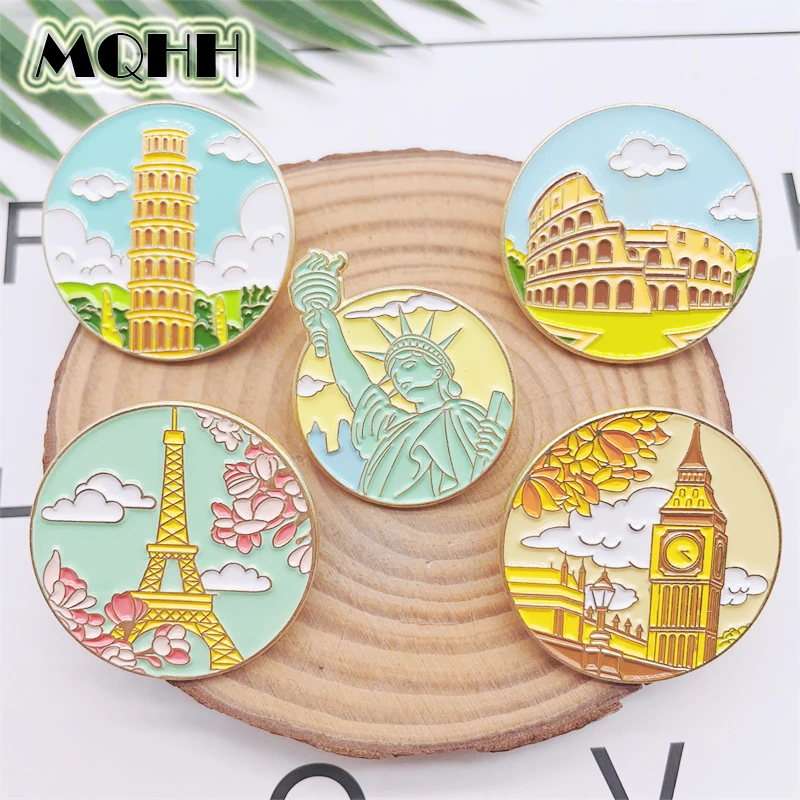 Cartoon-Sweet-Tourism-Scenery-World-Famous-Scenic-Spot-Enamel-Pins ...