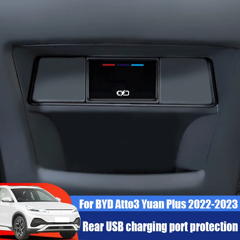 For-BYD-Atto3-Yuan-Plus-2022-2023-Rear-USB-charging-port-protection ...