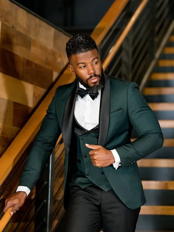 2024-Blazer-Sets-Green-Groom-Tuxedos-Men-s-Work-Business-Suits-Party ...