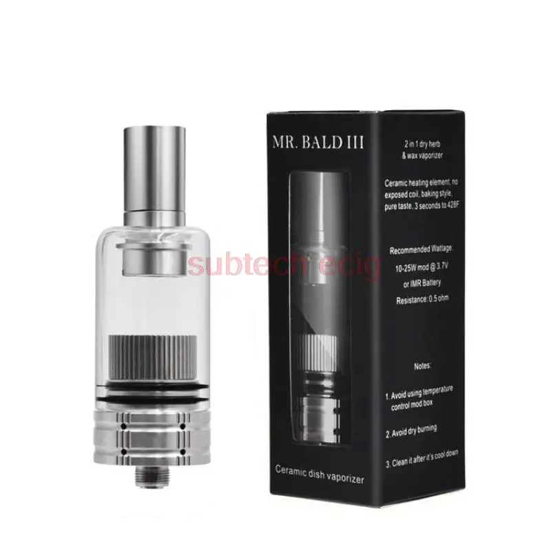 Longmada-Mr-Bald-III-Wax-Dry-Herb-Vaporizer-2-in-1-Atomizer-510-Thread ...