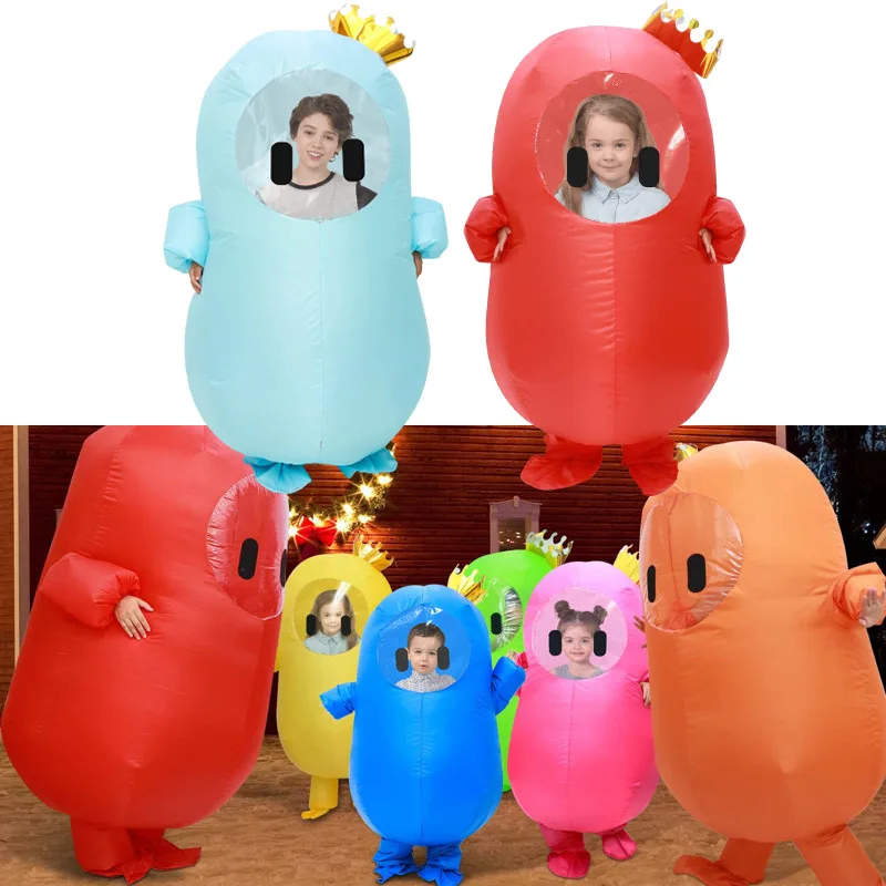 Fall-Guys-Costume-Inflatable-Kids-Adults-Girl-Boy-Woman-Men-Jellybean ...