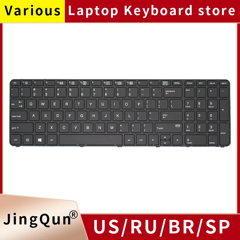 US-Russian-Laptop-Keyboard-Backlight-For-HP-ProBook-450-G3-G4-455-G3-G4 ...
