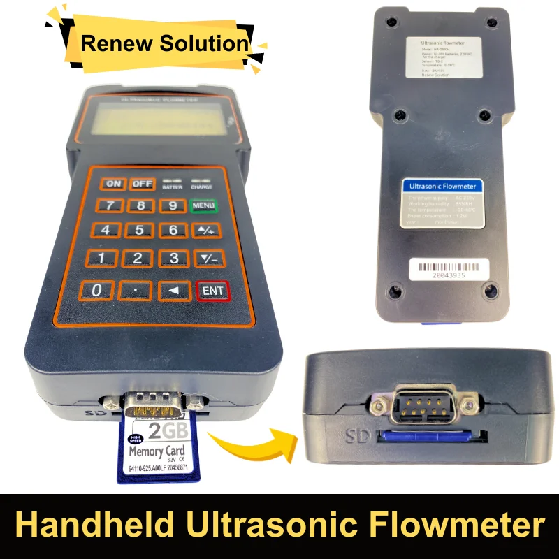 Tuf-2000h-Handheld-Ultrasonic-Flow-Meter-Portable-Flowmeter-host-only ...