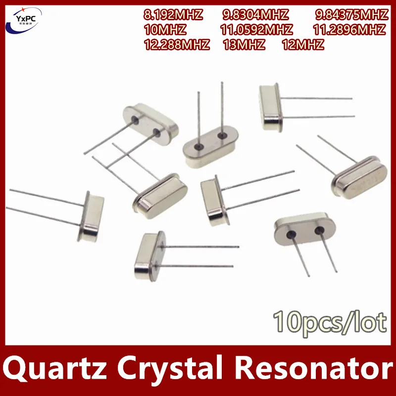 10pcs-HC-49S-Quartz-Crystal-Resonator-Passive-crystals-11-2896MHZ-12MHZ ...