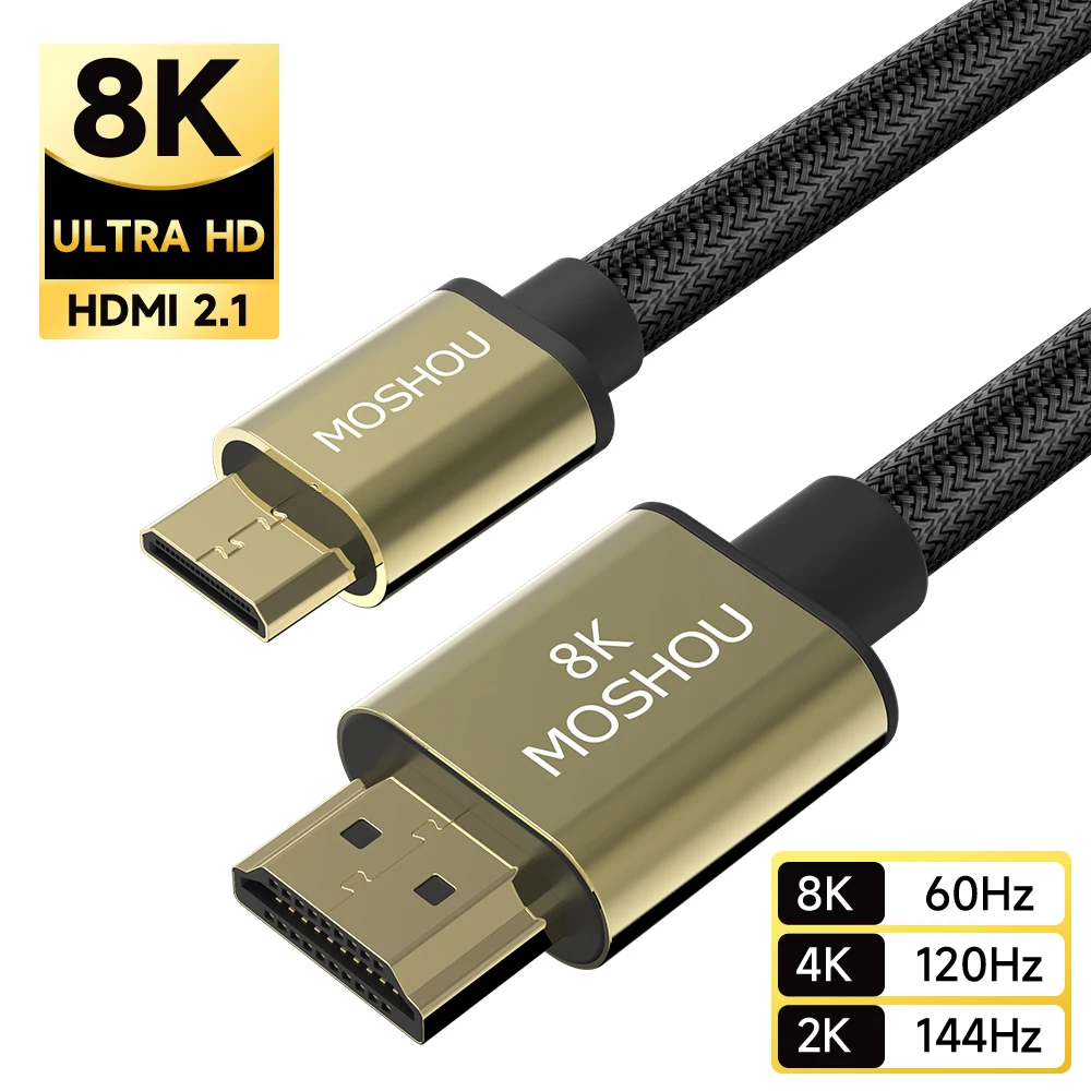 MOSHOU-Mini-HDMI-to-HDMI-compatible-Cable-8K-60Hz-4K-120Hz-High-Speed ...