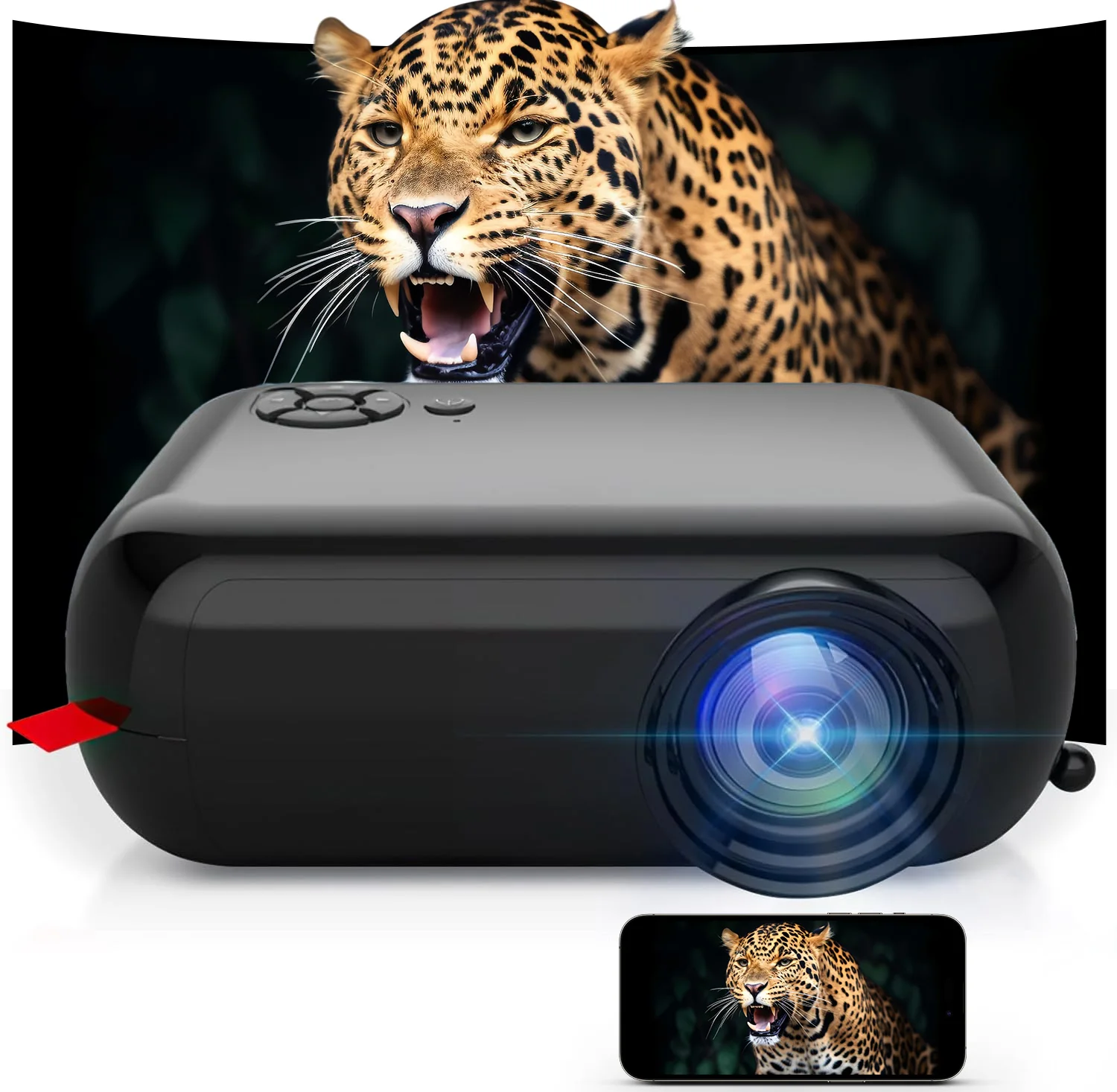 Portable-MINI-Projector-Wireless-WIFI-Travel-Camping-1080P-Projectors ...