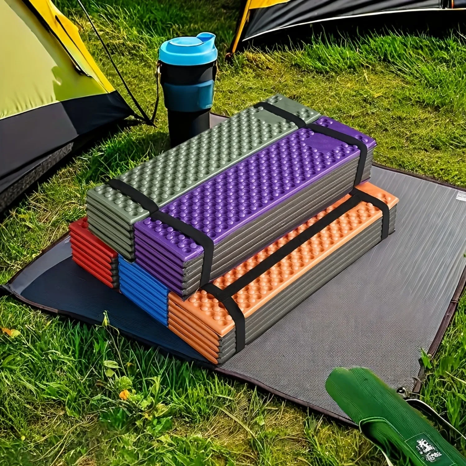 Outdoor Foam Camping Mat Folding Beach Tent Sleeping Pad Waterproof ...