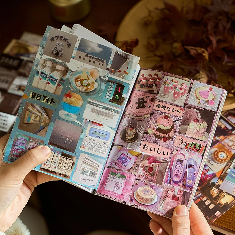 20 sheets Japanese Stationery Sticker Book Laptop Journal Creative ...