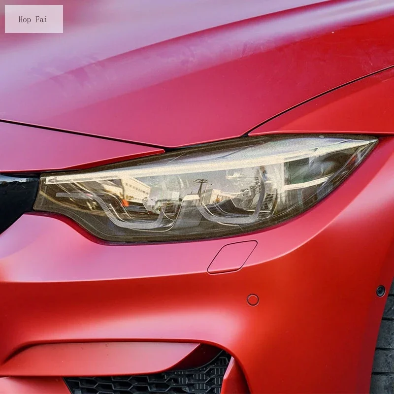 2-St-ck-Auto-Scheinwerfer-Schutz-folie-Front-licht-transparent-ger ...