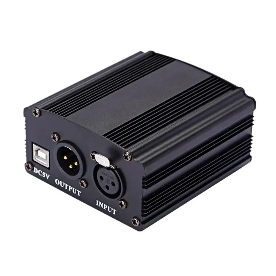48V-Phantom-Power-Adapter-XLR-Cable-For-Condenser-Microphone-Studio ...