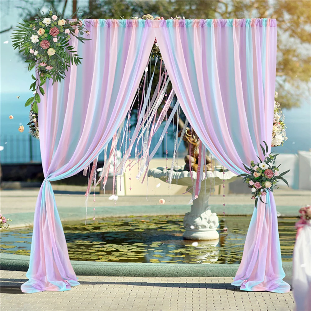 Outdoor Purple Wedding Reception