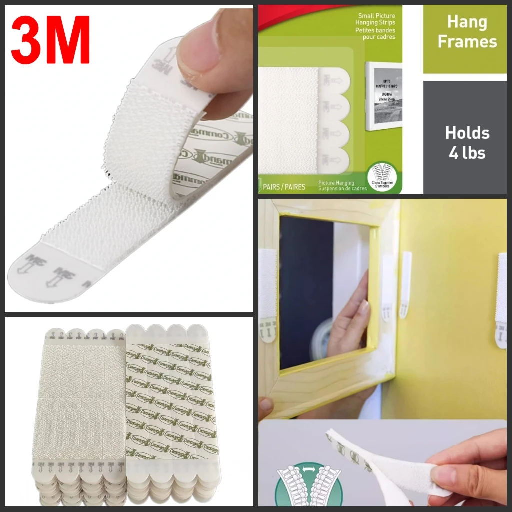 30pcs-Small-3M-command-Picture-Hanging-Strips-Inter-Locking-Faster ...