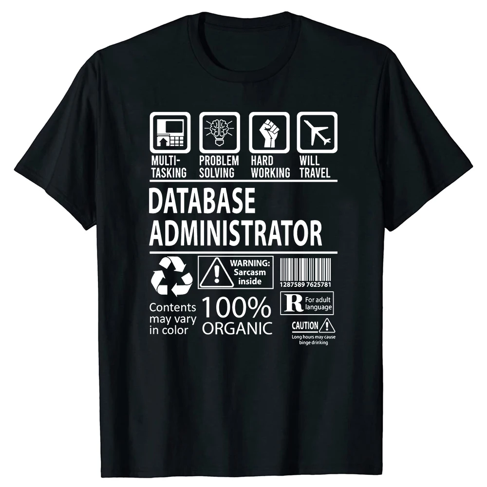 Funny-Database-Administrator-Multitasking-Coffee-Lover-T-Shirts-Summer ...