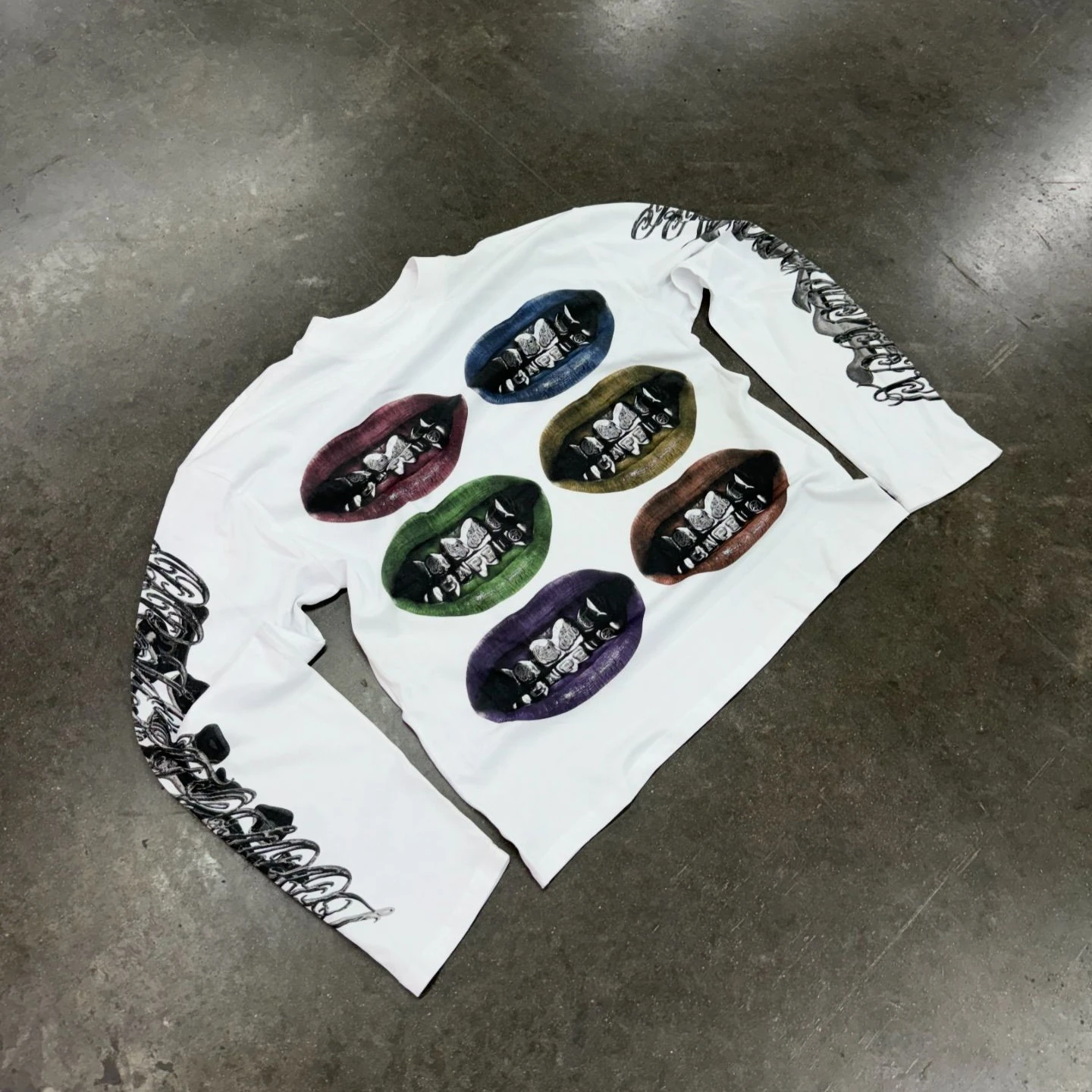 Y2K-New-Long-Sleeved-T-Shirt-Men-Women-Harajuku-Hip-Hop-Lips-Teeth ...