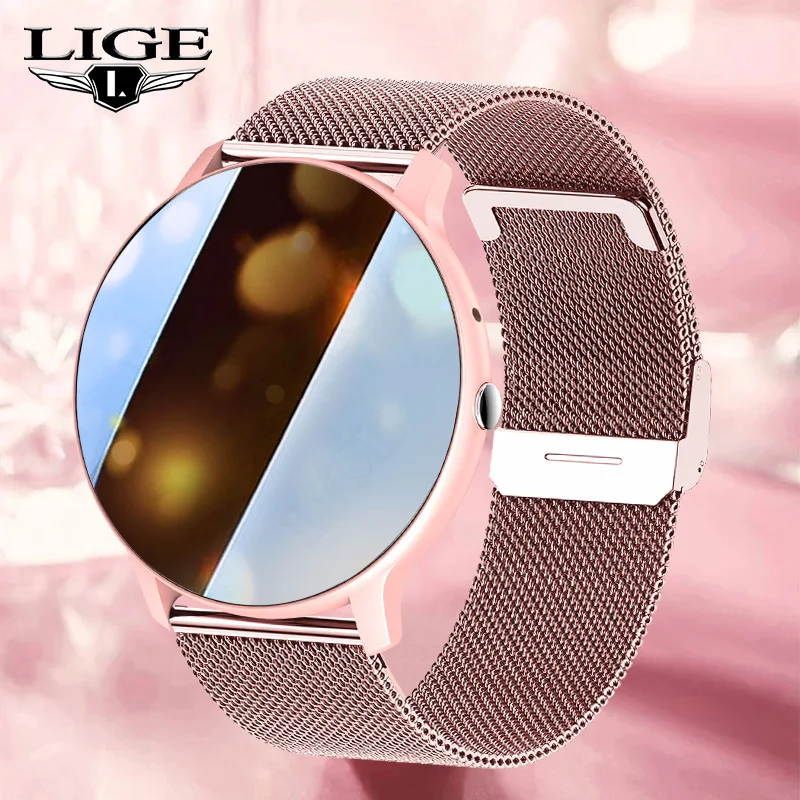 LIGE Bluetooth Call Smart Watch Women Full Touch Screen Sport Fitness ...
