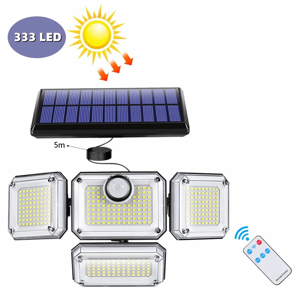20w-Solar-Light-122-333led-IP65-Waterproof-Outdoor-Indoor-Solar-Garden ...