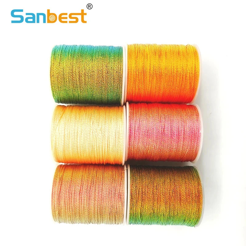 Sanbest-Metallic-Discolor-Weaving-Thread-3-Strands-100m-Jewellery ...