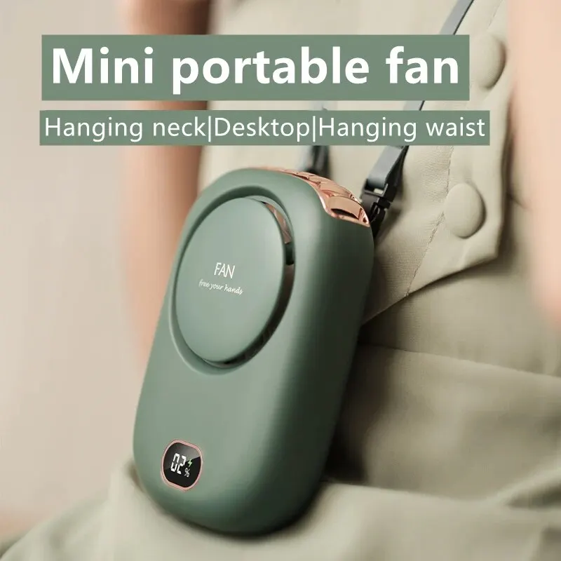New-Mini-Portable-Fan-Portable-Rechargeable-Bladeless-Turbo-Ultra-Quiet ...