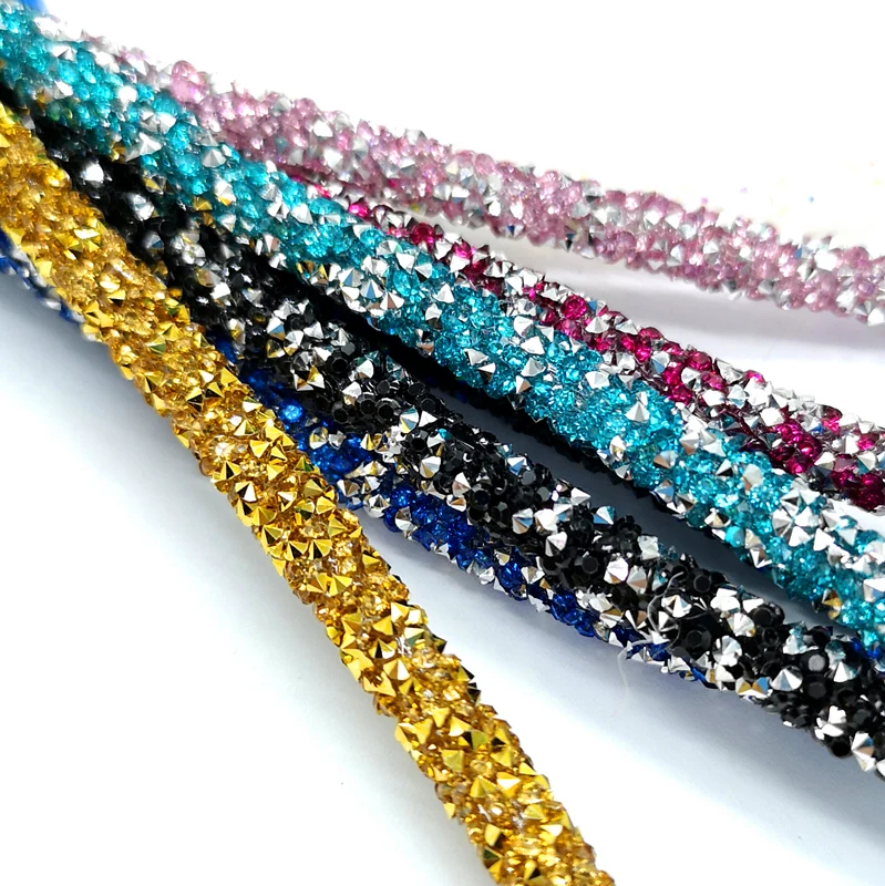 1-yard-7mm-Rhinestone-Tube-Cord-Rope-Resin-Rhinestone-Chain-Sew-On ...
