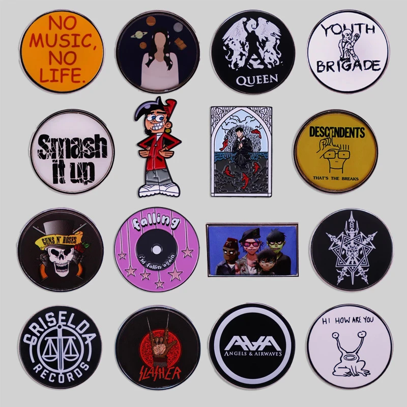 Metal Pins Rock Band | Metal Medal Jewelry | Metal Music Brooch | Rock ...