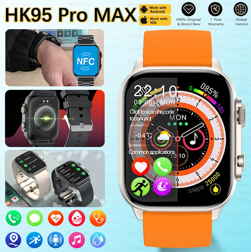 2023-nuovo-HK95-Ultra-Smart-Watch-AMOLED-mostra-sempre-lo-schermo ...