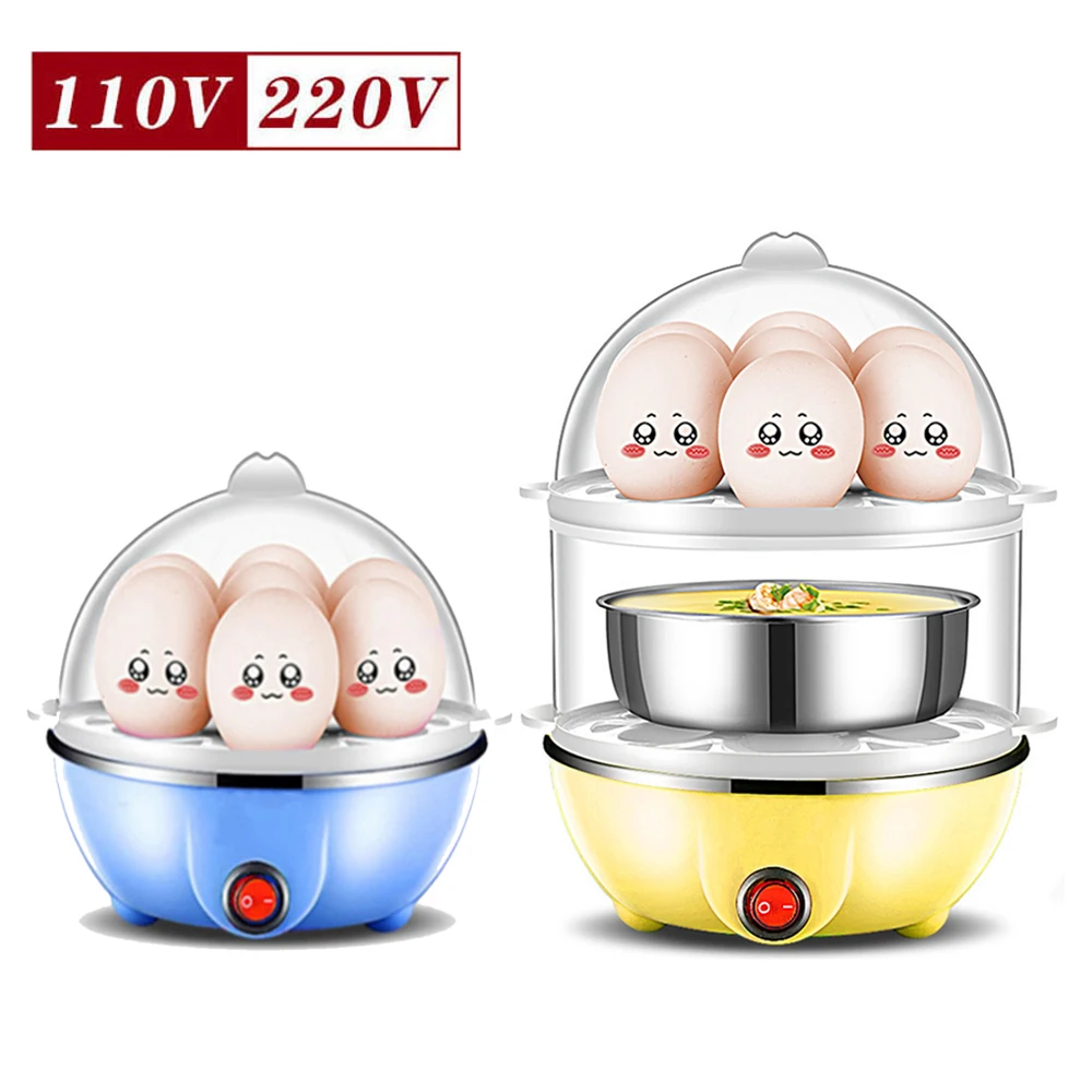 110V-220V-Electric-Egg-Boiler-Double-Layer-Multifunctional-Corn-Egg-Custard-Automatic-Mini ...
