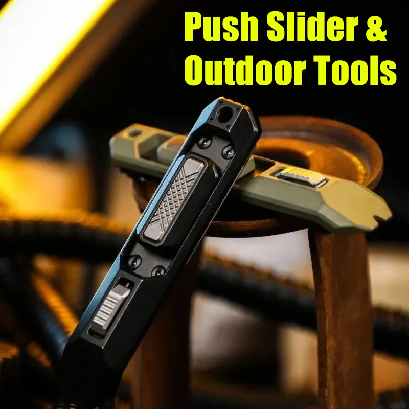 Muyi Push Slider Cyber Mecha Edc Titanium Alloy Outdoor Tactical Bottle ...