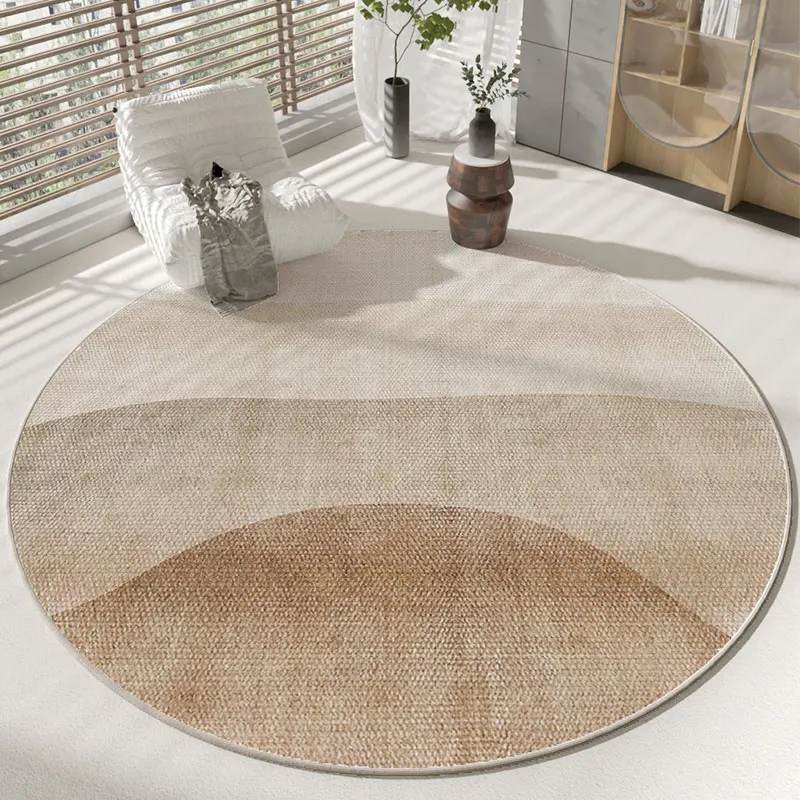 Wabi-sabi-Style-Round-Carpet-Thickened-Computer-Chair-Anti-slip-Mat ...