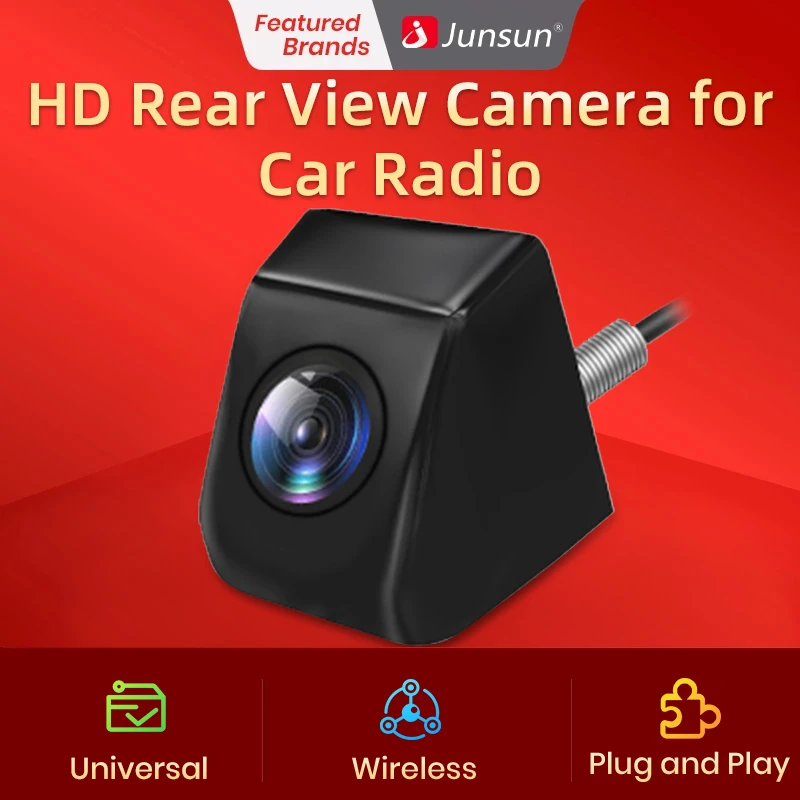 Junsun Car Rearview Camera Resolution Waterproof 120°wide-angle Reverse ...