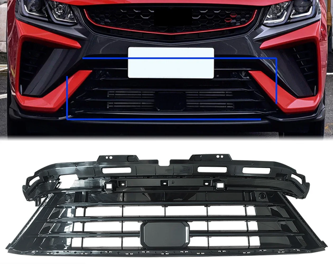 Car Racing Grills Front Bumper Grill Mask Radiator Grille for Geely ...